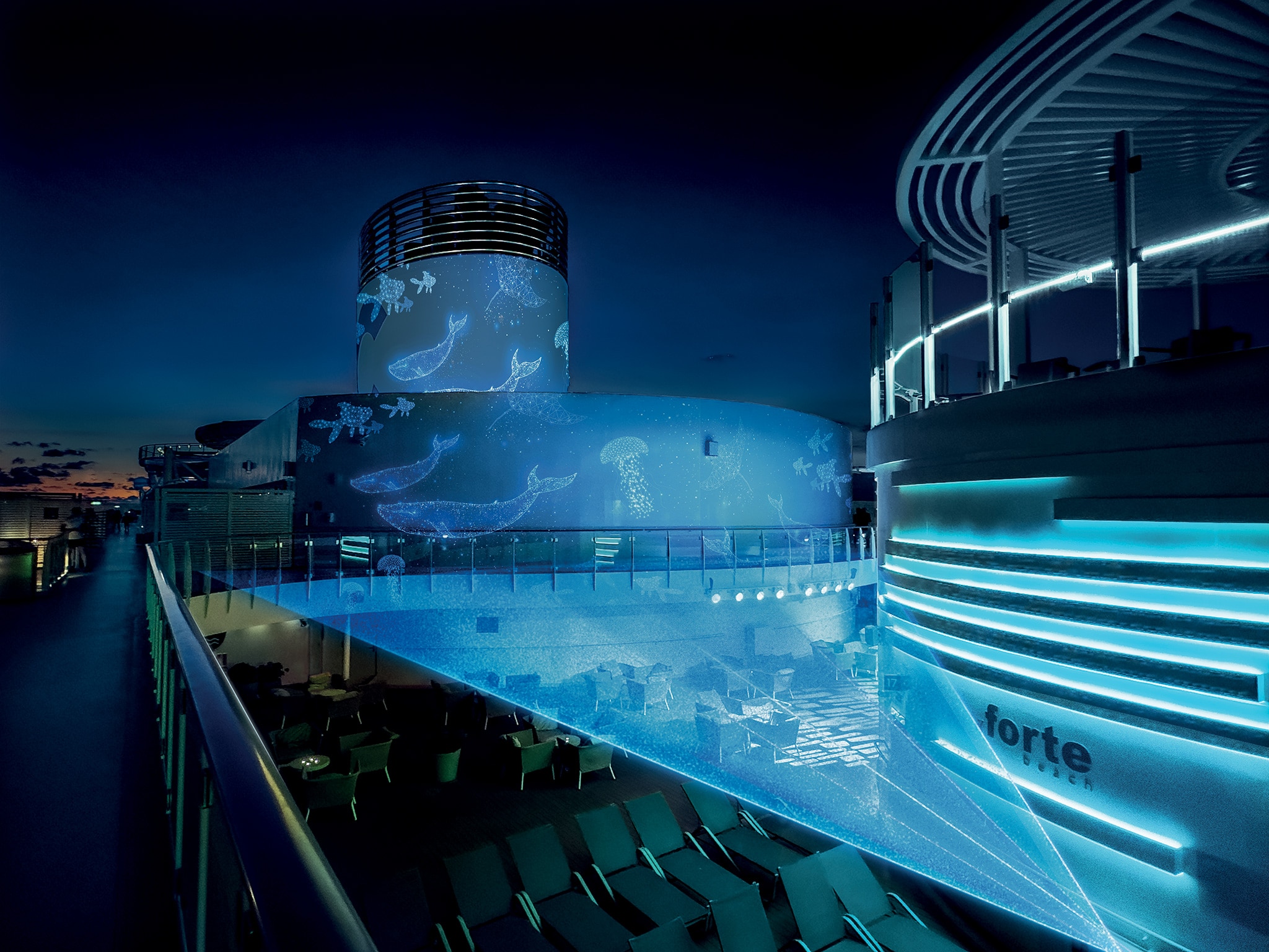 Light show on cruise | Costa Cruises